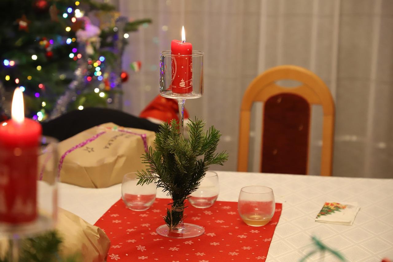 Décoration de table de Nol